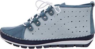 Gemini Bottines en Cuir pour Femmes. 382005-01, Pointure:42 EU, La Couleur:Bleu