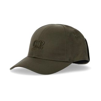 C.P. Company C.p. Company, Homme, Accessoires, Vert, Taille: L Casquette militaire avec Goggle Chrome-R