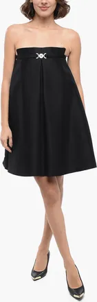 Versace Sleeveless Trapeze Dress with Cartridge Pleats Versace