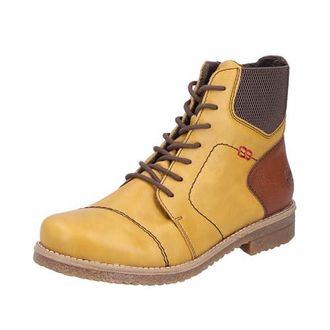 Rieker Femme 73522 Bottes &agrave; Lacets, Jaune, 40 EU