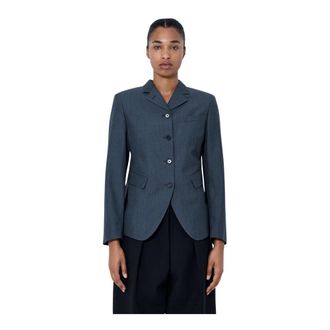 Jil Sander Taillierter Einreiher-Blazer - - Jackets - Damen - Grau - S