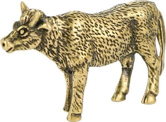 Generic Messing Massive K&uuml;he Tischplatte Miniaturen Figur Rinder Statue B&uuml;ro Studie Dekorative Ornament Bronze Tier Modell Skulptur Kinder Sand Tisch Dekor