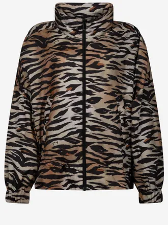 Pinko Womens Dotty Jacket With Animal Print Polyester