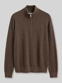 GANT Regular Fit Troyer aus Baumwoll-Woll-Mix