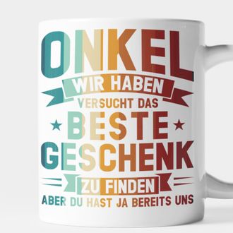 Generic Onkel Tasse Patenonkel Geschenk Nichte Neffe Patenkind Familie - Onkel wir haben versucht das beste Geschenk zu finden Kaffeebecher