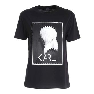 Karl Lagerfeld Karl Legend Print T-Shirt - - Tops - Damen - Schwarzk - XS