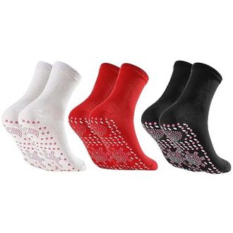 Generic Vitalkompass - Chaussettes de compression en tourmaline auto-chauffantes avec effet massant - Chaussettes dacupression respirantes pour favoriser la c