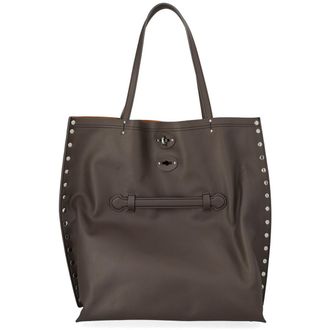 Zanellato Sac cabas A Spasso M en cuir marron