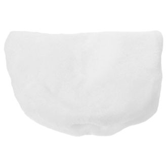 Cabilock Wc Deckelbezug aus Wei&szlig;em Samt Toilettensitzbezug mit Elastischem Sitz Universell Passend Waschbarer Wc Sitzschutz f&uuml;r Badezimmer und Hotel