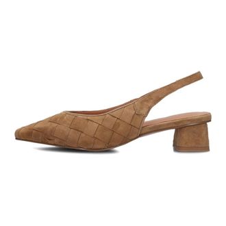Stefano Lauran Elegante Camel Slingback Pumps - - Shoes - Damen - Braun - 38 EU
