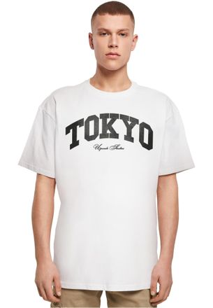 Mister Tee Herren Tokyo College Oversize Tee White, M