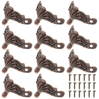 Artibetter Eckenschutz f&uuml;r Holzk&auml;sten 25 St&uuml;ck Zinklegierungs F&uuml;&szlig;e f&uuml;r Holzboxen Stabile und Bruchfeste M&ouml;belzubeh&ouml;rteile f&uuml;r Schmuckk&auml;stchen und Truhen f&uuml;r Selb