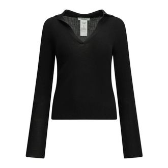 Max Mara Angel V-Ausschnitt-Pullover - - Knitwear - Damen - Schwarzk - S