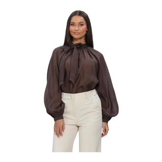 Copenhagen Muse Damen, Blusen & Hemden, Braun, MGr&ouml;&szlig;e