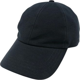 Zanone Homme, Accessoires, Bleu, Taille: ONE Size Casquette de baseball IceCotton