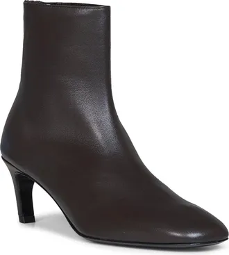 Toteme Nappa Leather Ankle Boot - Brown