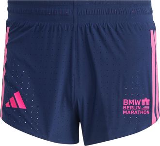 adidas Womens BMW Berlin-Marathon 2025 Running Split Short F&Uuml;R Frauen Collegiate Navy S 5 cm