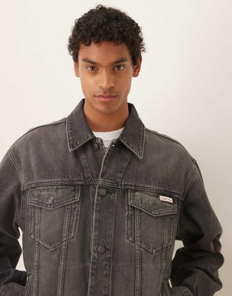 Calvin Klein Jeans Icon 94 - Veste camionneur style années 90 - Noir délavé