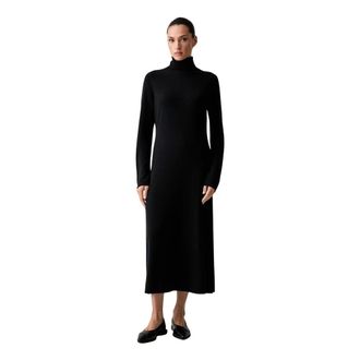 Marc O'Polo Robe longue en maille - Femme - Robes - Noir - Taille: 40 FR
