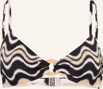 Seafolly Bralette-Bikini-Top Neue Wave schwarz