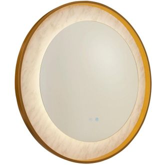 Searchlight Searchlight Luxo Miroir LED, m&eacute;tal dor&eacute; effet marbre