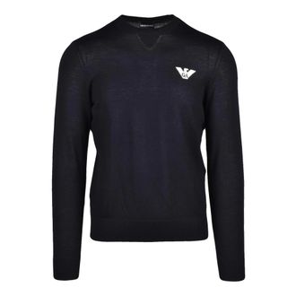 Emporio Armani Herren, Strickwaren, Blau, SGr&ouml;&szlig;e