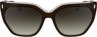 Calvin Klein Womens Sunglasses CK24535S/N - Brown/Light Brown with Lens