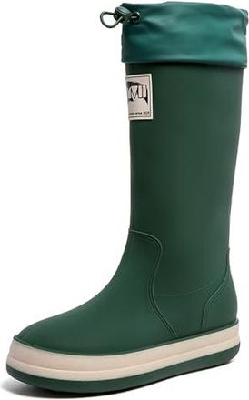 Pangolin Bottes de Pluie Imperm&eacute;ables Femme & Homme - Bottes Hautes en Caoutchouc avec Cordon Ajustable, Semelle Antid&eacute;rapante, Chaussures Outdoor L&eacute;g&egrave;res pour