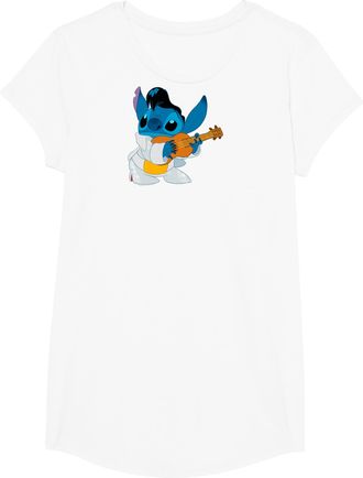 Disney Lilo & Stitch Iconic Elvis Stitch Ready To Play Logo T-Shirt