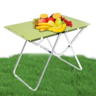 Generic Klapptisch f&uuml;r den Au&szlig;enbereich, tragbarer Tisch aus Aluminium-Metall, klappbarer Grilltisch aus Legierung, klein, leicht, f&uuml;r Camping, Grill, Strand 
