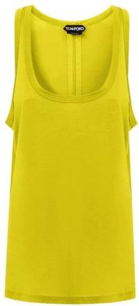Tom Ford Femme, Tops, Jaune, Taille: 34 FR D&eacute;bardeur &agrave; col rond