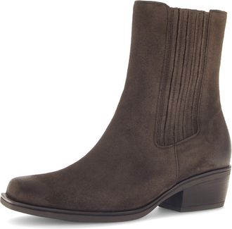 Gabor Damen Chelsea Boots, Frauen Stiefeletten,Komfort-Mehrweite,orthopaedisch,einlege-Sohlen,Soft-Move,feminin,ENGL.Brown(gebür.),37.5 EU / 4.5 UK