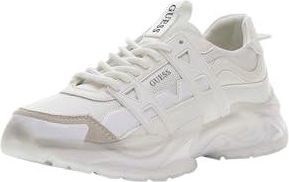 Guess Sneaker Belluno Mixte Cuir, Blanc, 41 EU