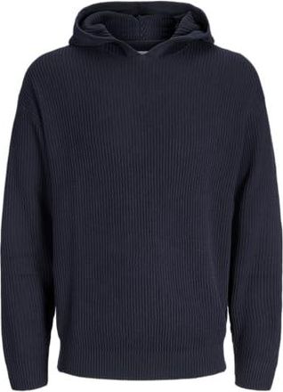 Jack & Jones Hoodie Jjpannel Knit Sweat &agrave; Capuche, Sky Captain, L Homme