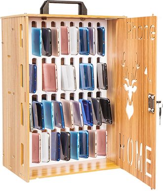 Generic Handy Aufbewahrungsbox mit 16/36 F&auml;chern, Handy-Schlie&szlig;fach aus Holz, Robust und Langlebig, Einfache Montage, Ideal f&uuml;r Schulen, Unternehmen und Fabri