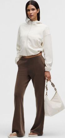 lululemon Pantalon &eacute;vas&eacute; taille mi-haute bross&eacute; Standard pour Femmes - Taille 2XS