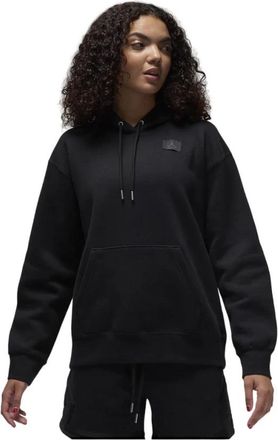 Nike Jordan Femme, Sweatshirts et sweats à capuche, Noir, Taille: 40 FR Sweat à capuche Pullover Flight Fleece avec Doublure en Satin