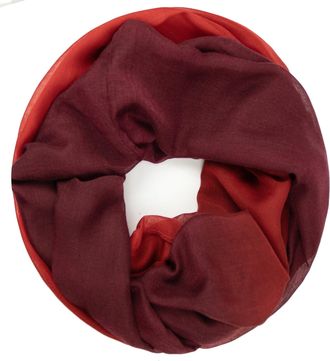 Glamexx24 Damen Schal leichter Langschal Loop Schlauchschal Tuch Viele Farben, Rot