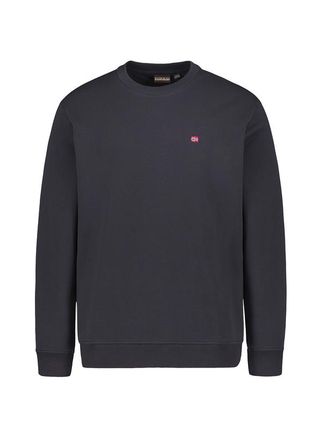 Napapijri Herren Sweatshirt schwarz Baumwolle unifarben