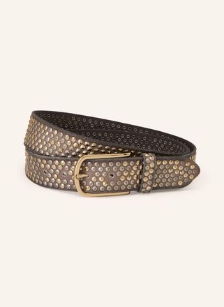 B.Belt B.Belt Lederg&uuml;rtel Zoe Mit Nieten beige