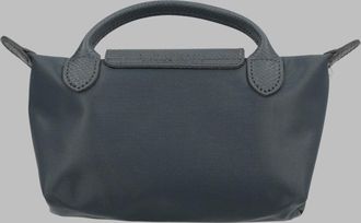 Longchamp Womens Pouch Le Pliage Original Grey Polyamide Handbags Hand Bags