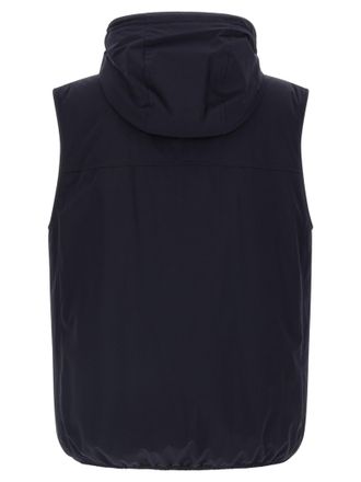 Brunello Cucinelli Mens Blue Polyamide Sleeveless Jacket Clothing