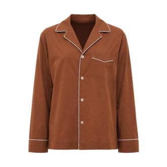 Forte_Forte Model 1483-1508 Hemd - - Blouses & Shirts - Damen - Braun - 2XS