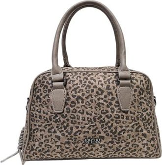 Coveri Collection Sac de rangement pour femme en cuir synth&eacute;tique l&eacute;opard, poign&eacute;es doubles et bandouli&egrave;re r&eacute;glable, design &eacute;l&eacute;gant, dimensions 33 x 23 x 13 cm, avec pl