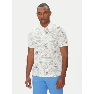 Tommy Hilfiger Poloshirt Sailing MW0MW39309 &Eacute;cru Regular Fit