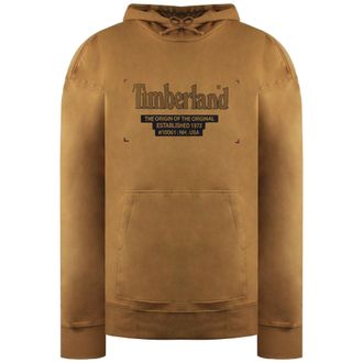 Timberland Logo Herren-Hoodie in Weizen
