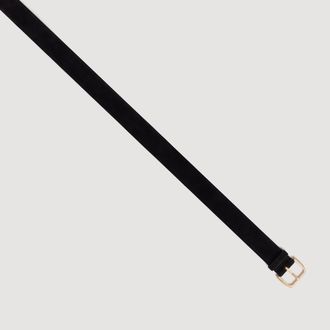 Sandro Ceinture cuir &agrave; boucle m&eacute;tallique
