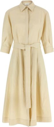 P.A.R.O.S.H. P.a.r.o.s.h., Femme, Robes, Beige, Taille: 42 FR Raisa Shirt Dress