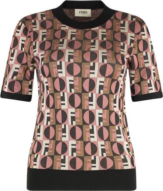 Fendi Damen, Oberteile, Mehrfarbig, XSGröße