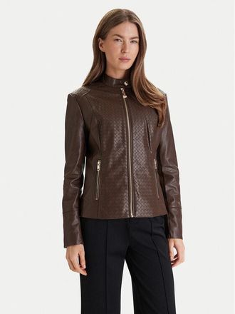 Guess Jacke aus Kunstleder W6RL52 WL850 Braun Regular Fit